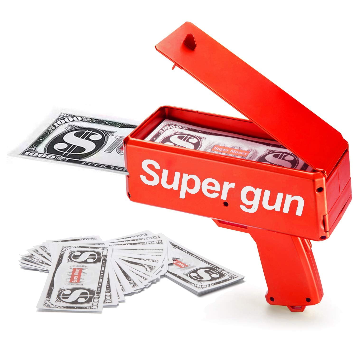 Fourthline® Rain Money Gun Paper Playing Spary Prop Money Toy with 100 ...