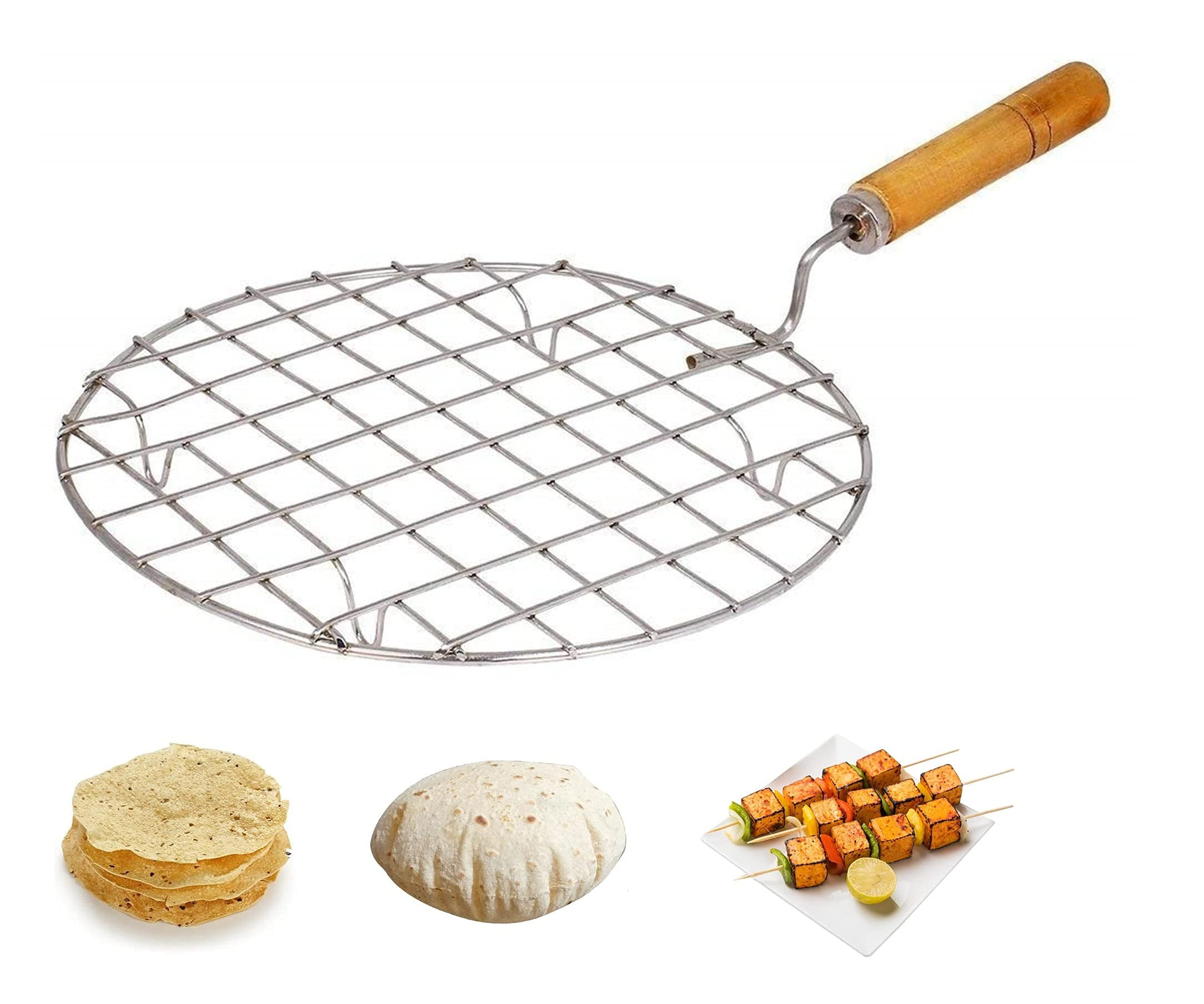 Fourthline Roaster Barbecue Net Grill Steel Wire Roasting Net Charcoal ...