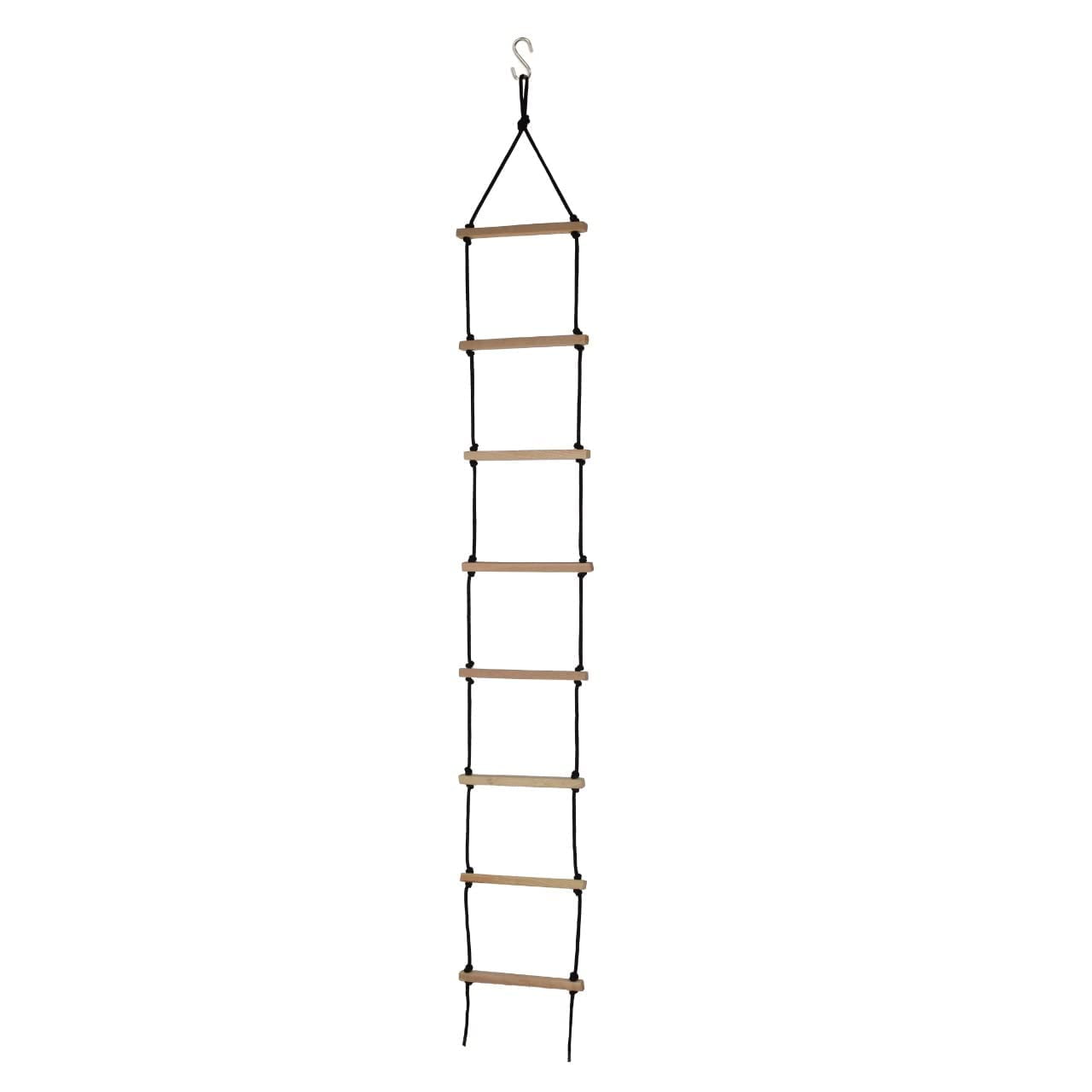 Fourthline® Rope Ladder for Kids | Climbing Ladder for Kids | Wooden ...