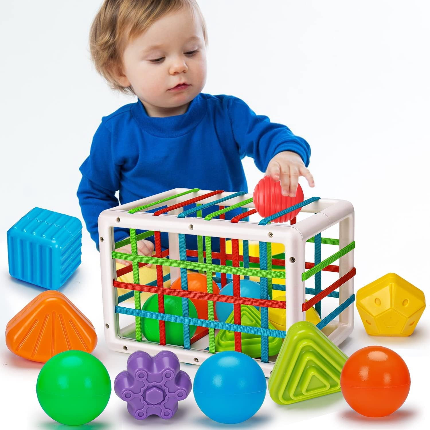 Fourthline Shape Sorter 1 Year Old Toys, Developmental Montessori ...