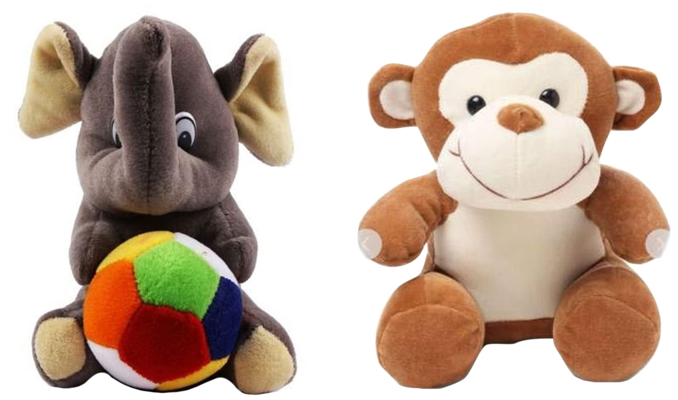 Fourthline Sitting Monkey Plush Soft Toy Cute Kids Animal Home Decor ...