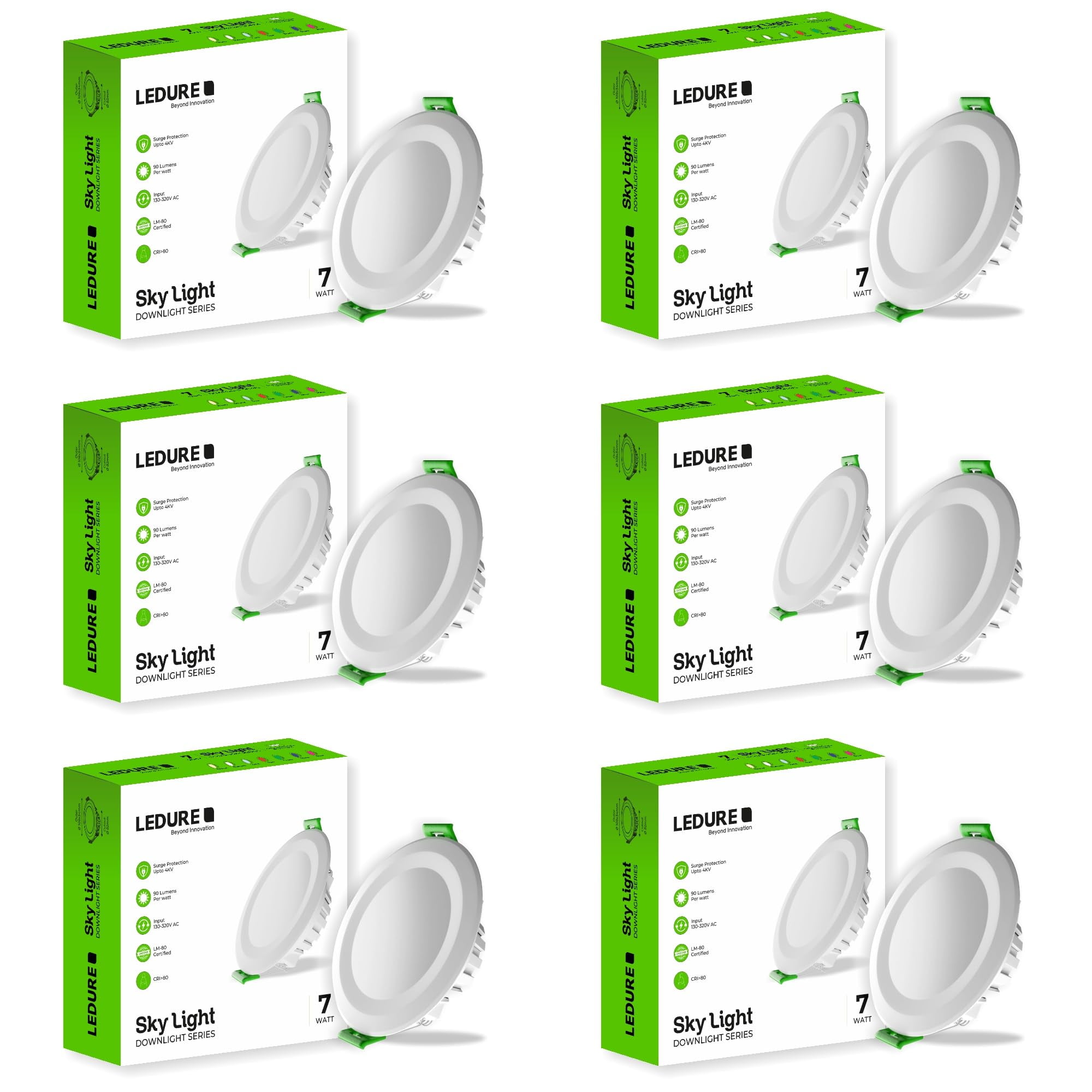 Fourthline Sky Downlight 7W | Extra Bright | Concealed LED Light ...