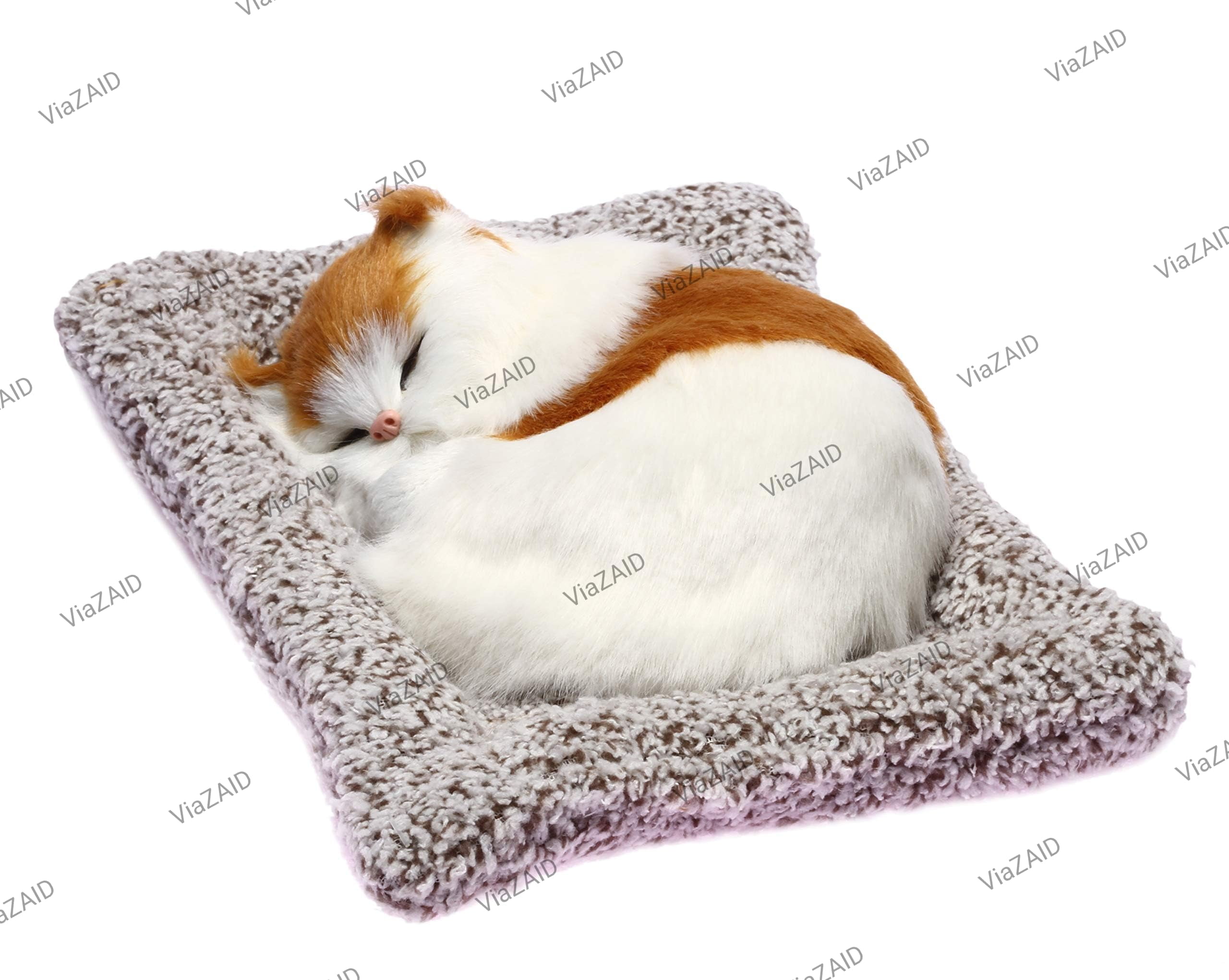 Fourthline Sleeping Cat on mat Mini Kitten Doll with Meows Sounds by ...