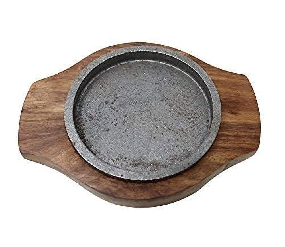 Fourthline Small Indian Iron Brownie Sizzling Sizzler Plate/Tray with ...