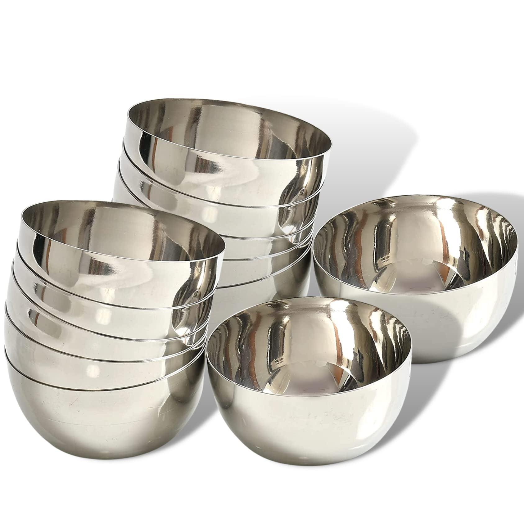 Fourthline Stainless Steel Heavy Gauge Katori Set Of 6 | Dal Vati Veg ...