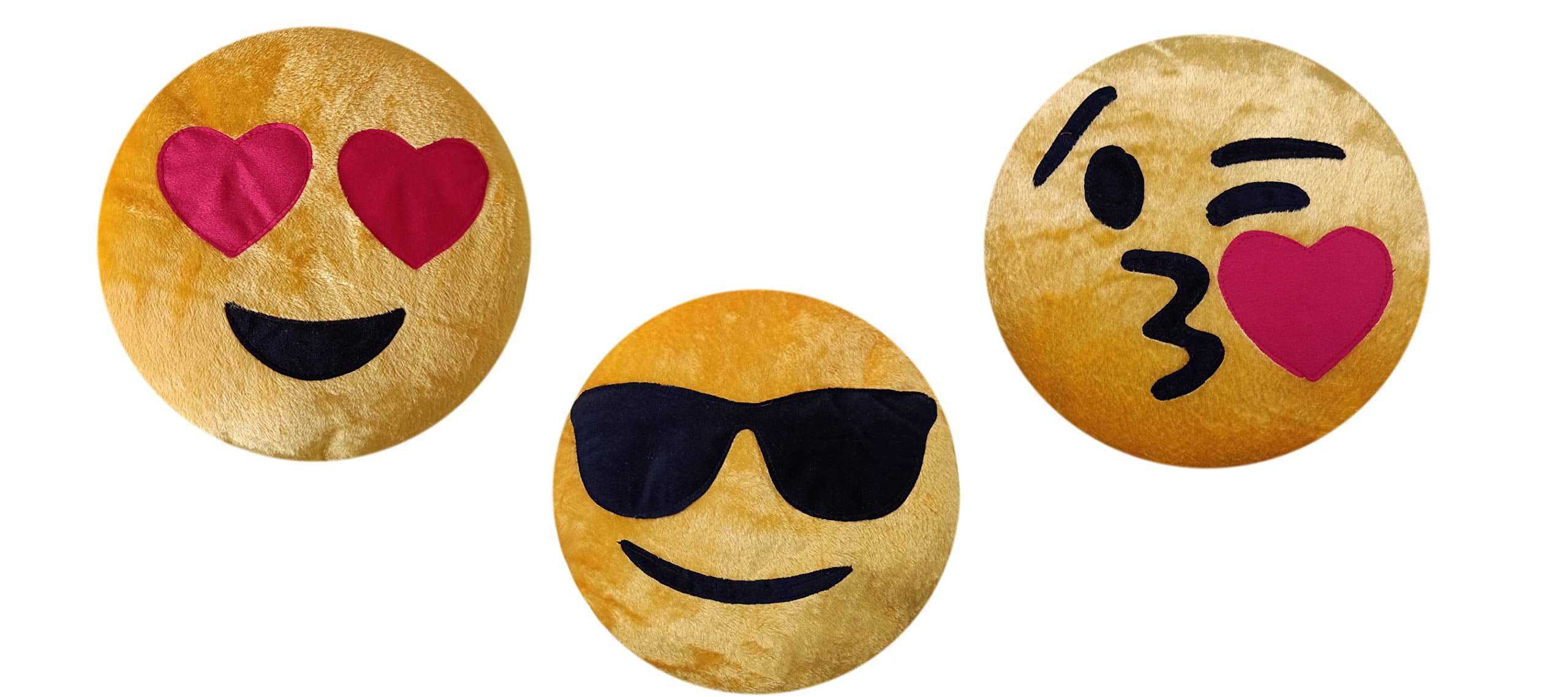 Fourthline Stuffed Plus Smiley Emoji Cushion Plush Pillow,Stuffed Round ...