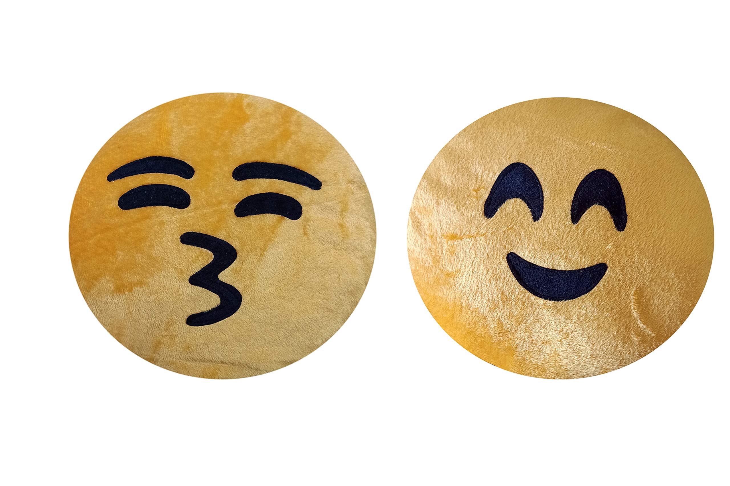 Fourthline Stuffed Plus Smiley Emoji Cushion Plush Pillow,Stuffed Round ...