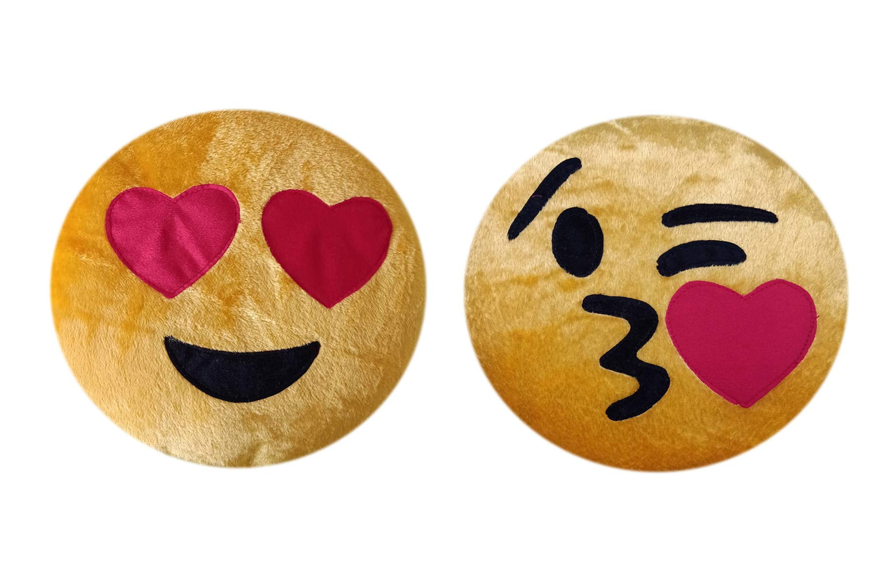 Fourthline Stuffed Plus Smiley Emoji Cushion Plush Pillow,Stuffed Round ...