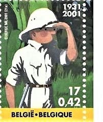 Fourthline® Tintin in Congo Herge 70 th Anniversary Official Stamp 2007 ...