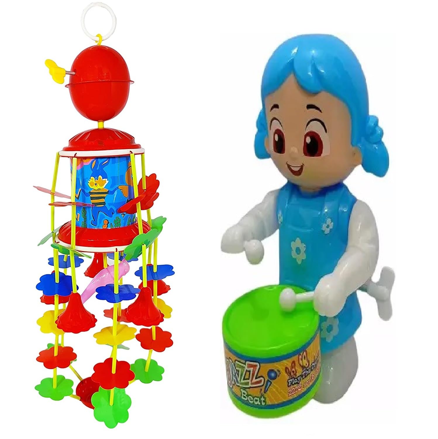 Fourthline Toys Cute Drummer Toy with Jhoomer Key Operated Musical ...