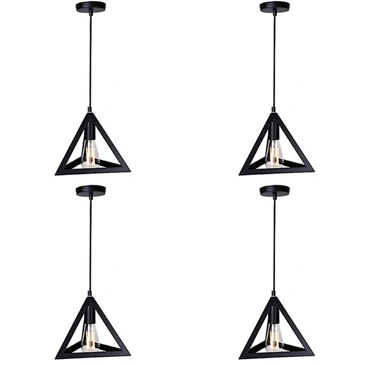 Fourthline® Vintage Triangle Shape Pendant Light (with Bulb) - Pack of ...