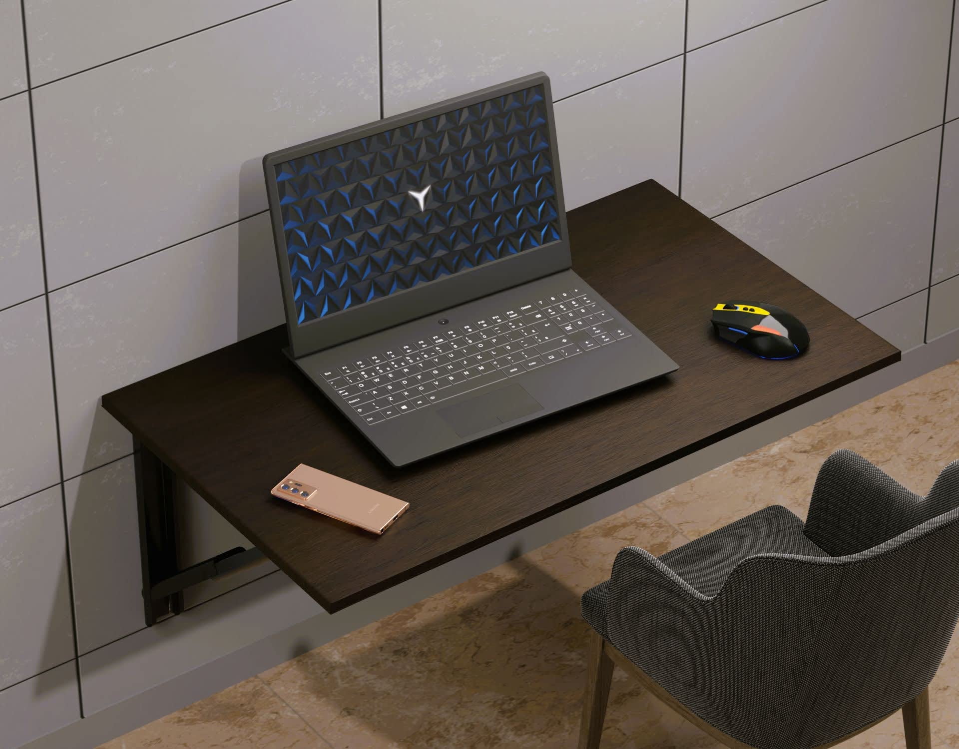 Fourthline Wall Mounted Foldable Study Table/Laptop Table/Work Table ...