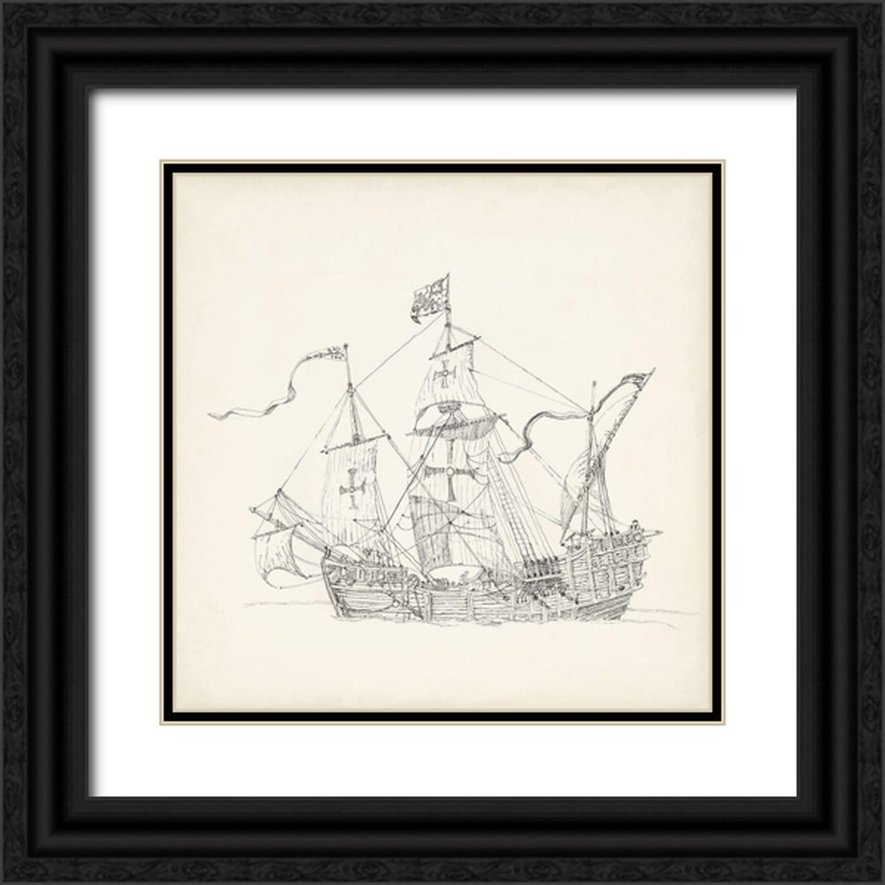 Foust, Richard 12x12 Black Ornate Wood Framed with Double Matting ...