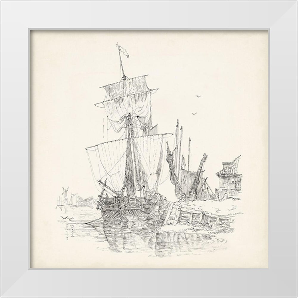 Foust, Richard 12x12 White Modern Wood Framed Museum Art Print Titled ...