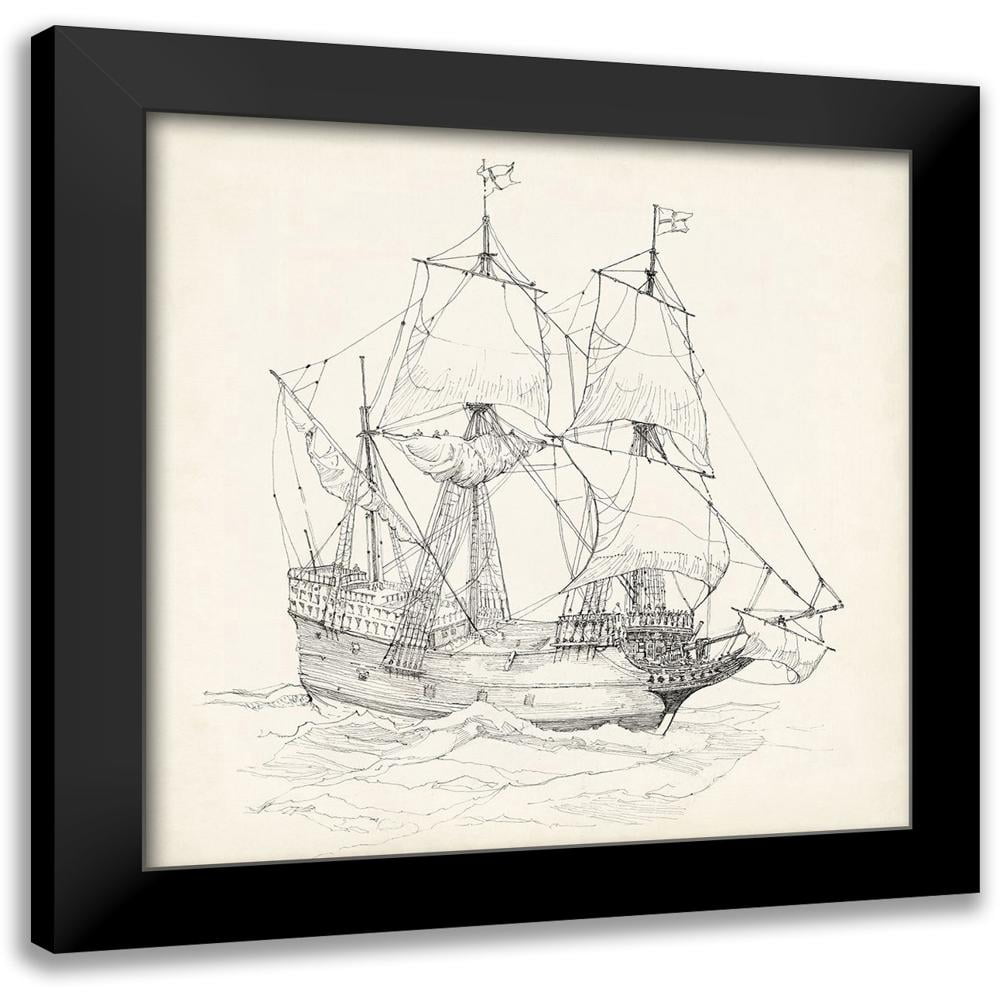 Foust, Richard 15x15 Black Modern Framed Museum Art Print Titled ...