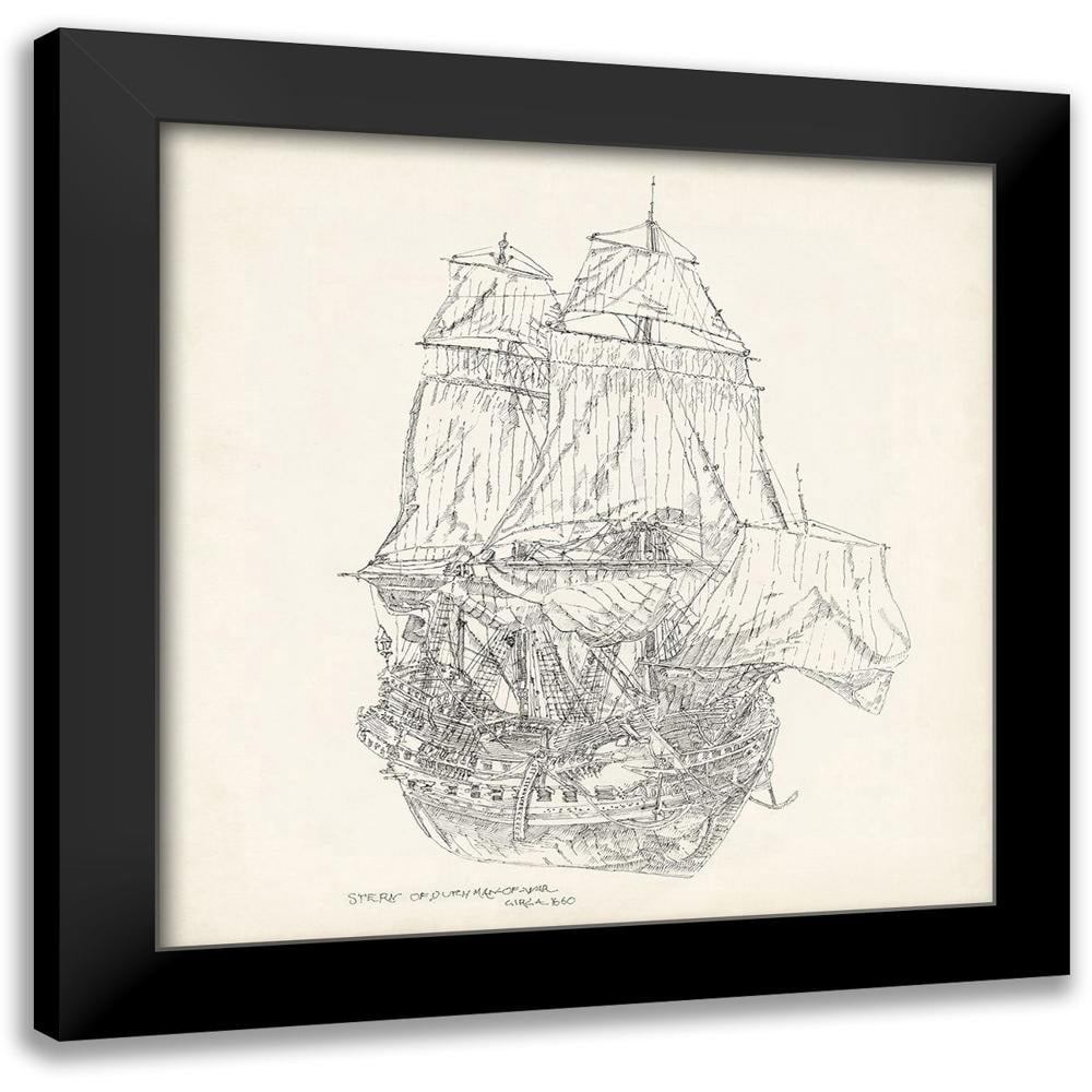 Foust, Richard 15x15 Black Modern Framed Museum Art Print Titled ...