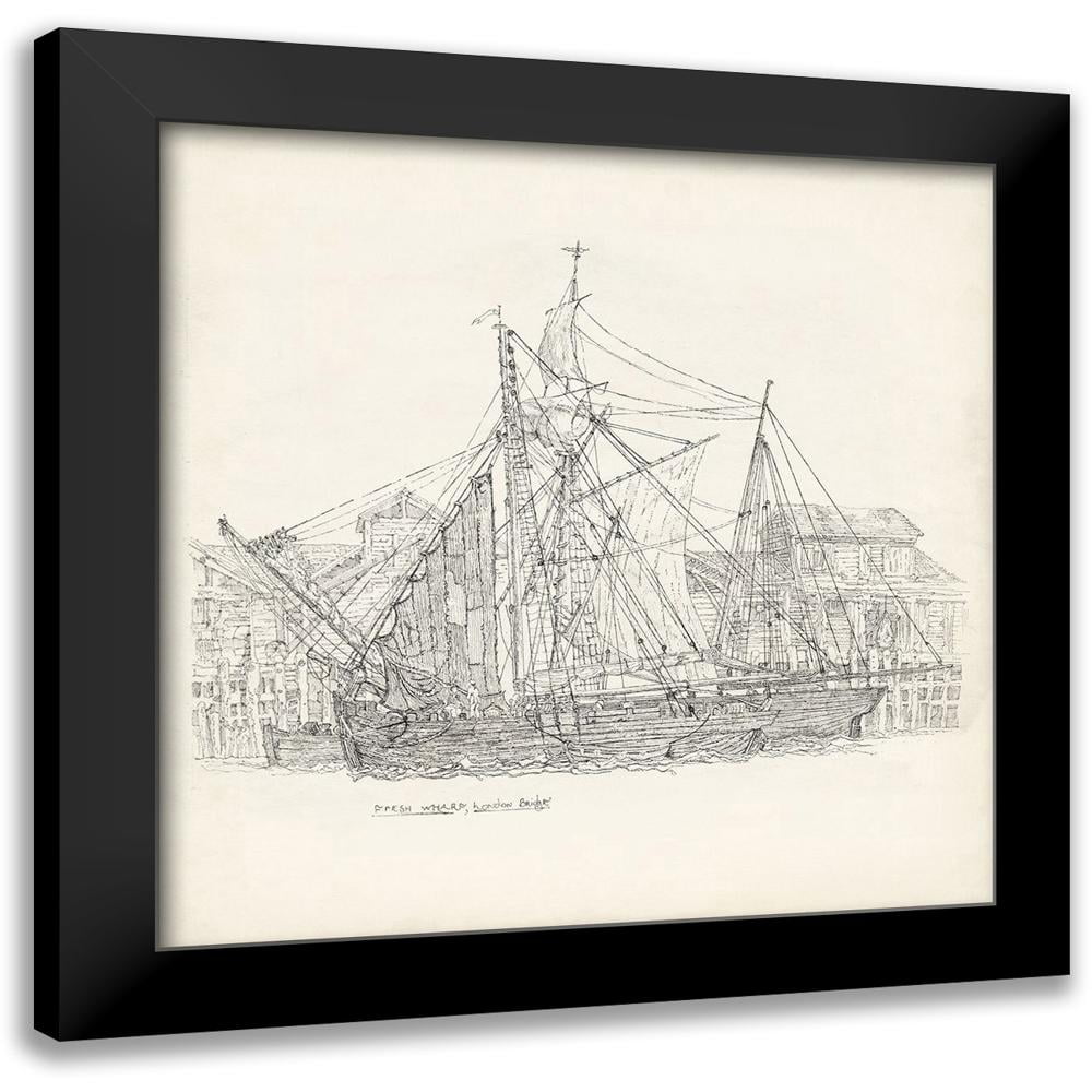 Foust, Richard 15x15 Black Modern Framed Museum Art Print Titled ...