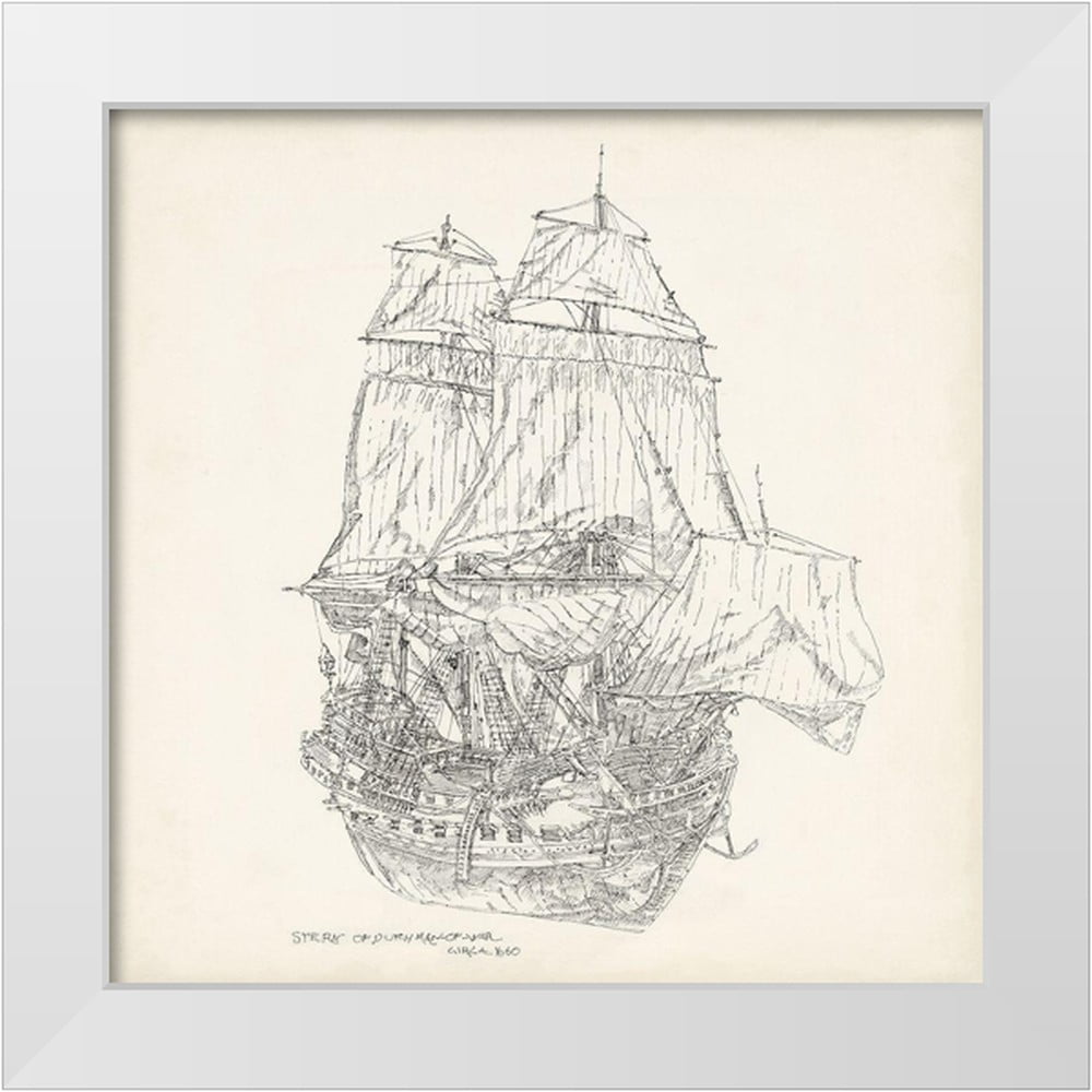 Foust, Richard 15x15 White Modern Wood Framed Museum Art Print Titled ...