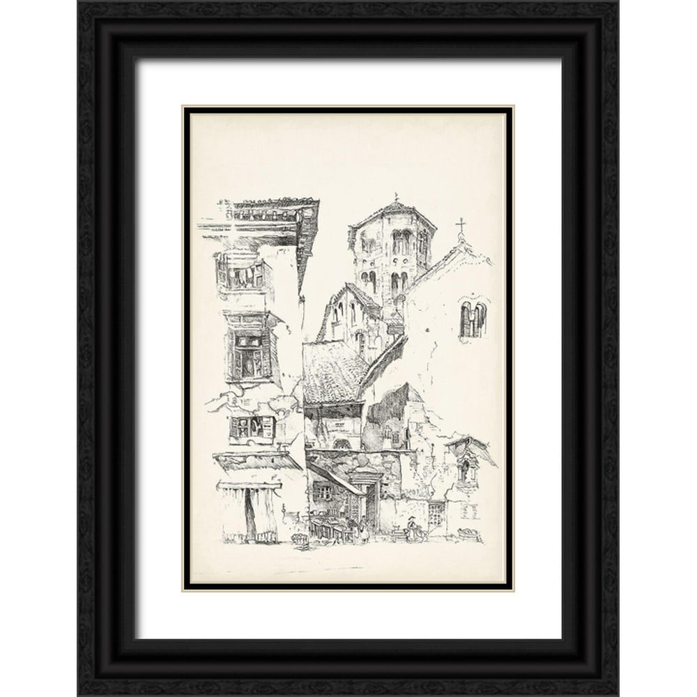 Foust, Richard 17x24 Black Ornate Wood Framed with Double Matting ...