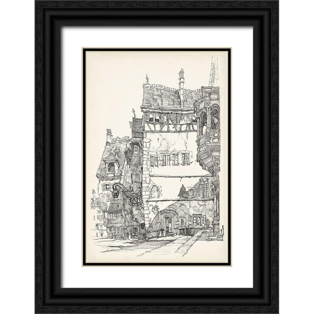 Foust, Richard 17x24 Black Ornate Wood Framed with Double Matting ...