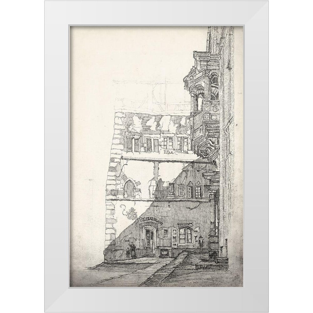Foust, Richard 17x24 White Modern Wood Framed Museum Art Print Titled ...