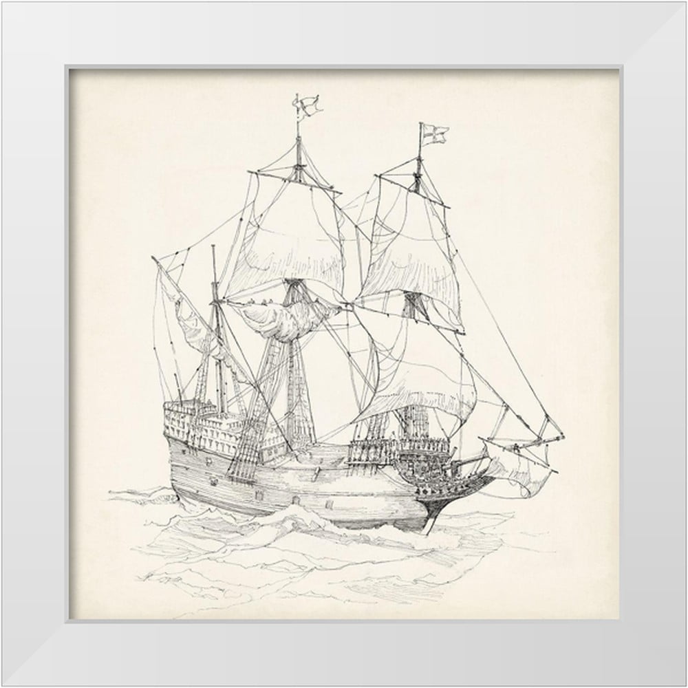 Foust, Richard 26x26 White Modern Wood Framed Museum Art Print Titled ...