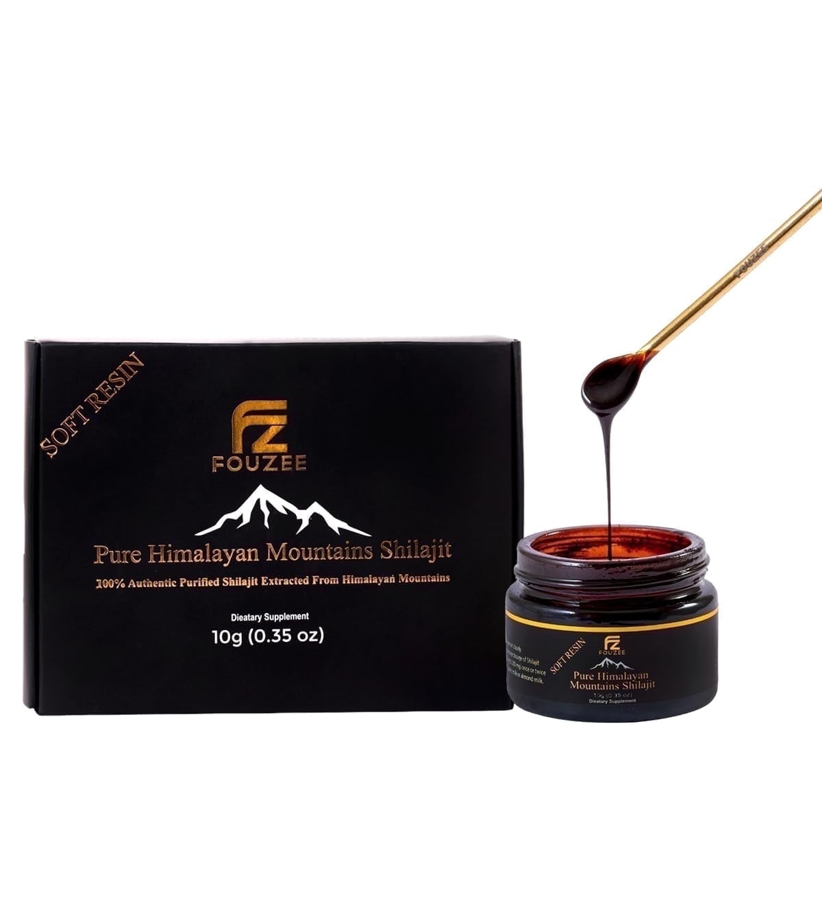 Fouzee Pure Himalayan Shilajit Resin Supplement, 10g - Walmart.com