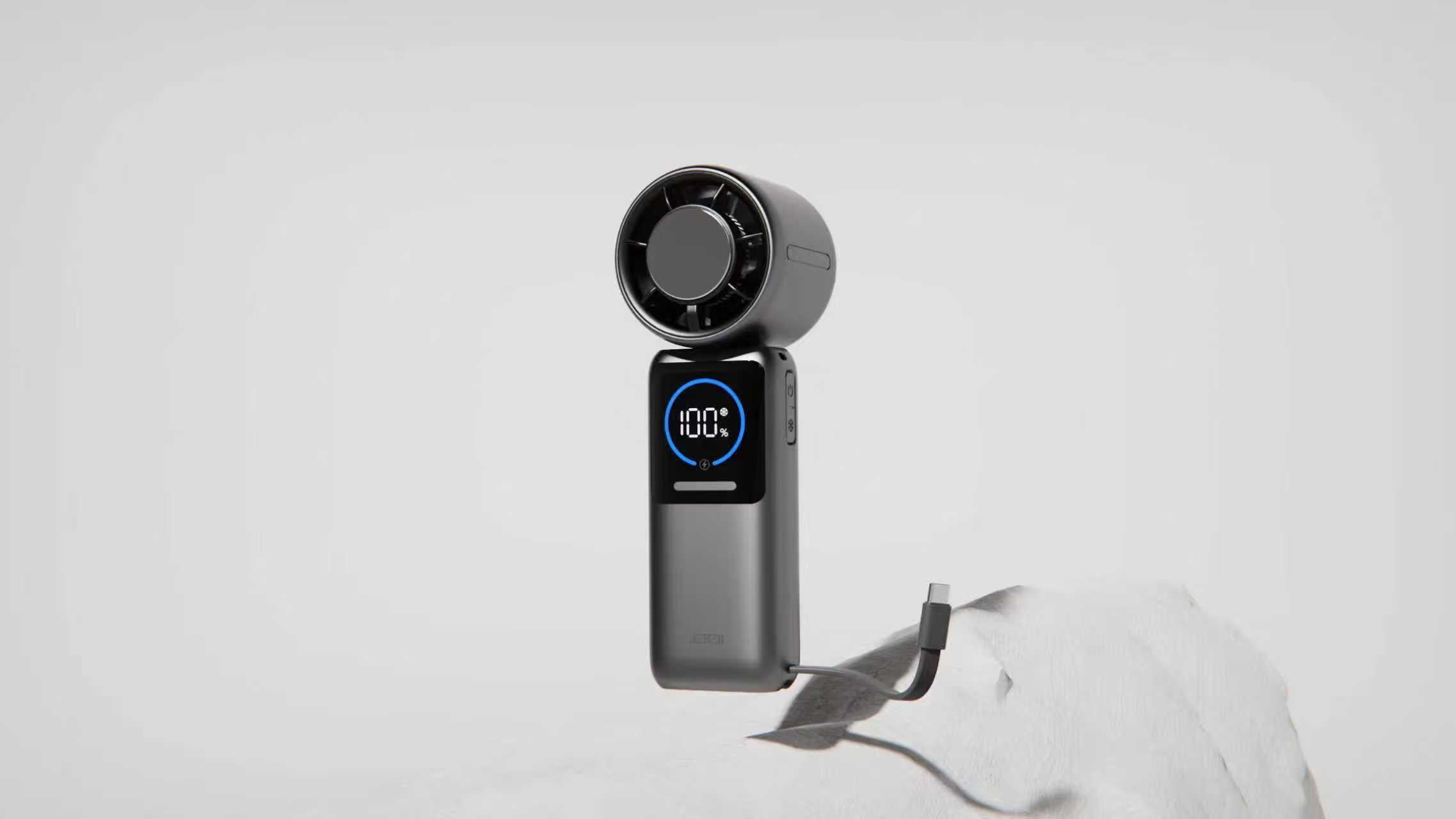 Fovendi Portable Handheld Fan, 8000mAh Rechargeable Personal Fan, 100 ...