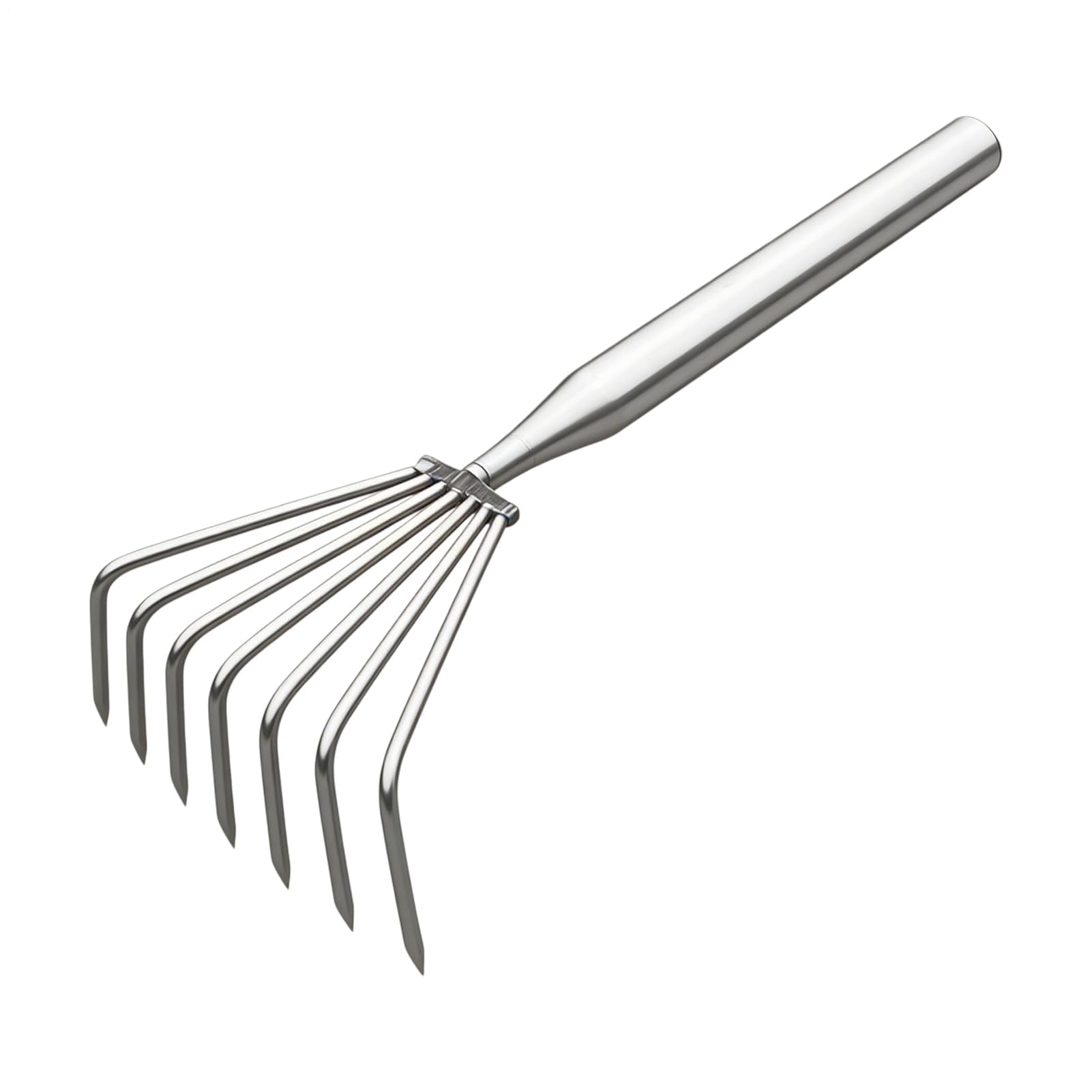 Fovendi Stainless Steel Small Hand Rake with 7 Tine for Loosening Soil ...