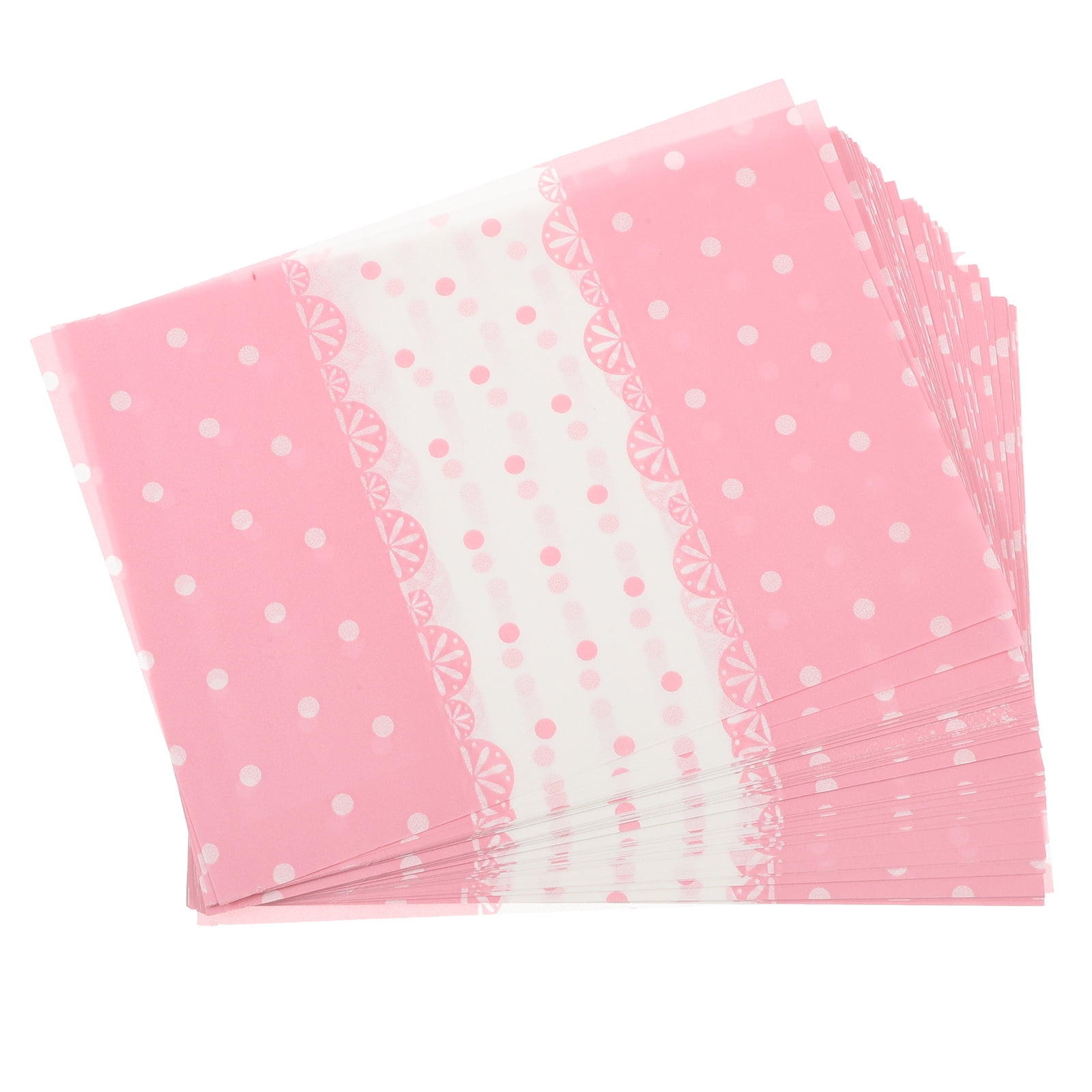 Fovewise 100 Sheets Dot Printing Wrapping Paper Sweet Packaging Paper ...