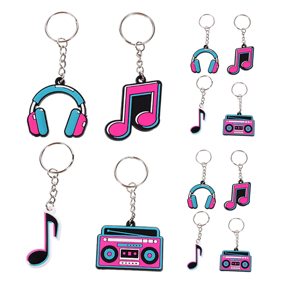Fovewise 12Pcs Music Note Keychain Set for Music Party Favors and ...