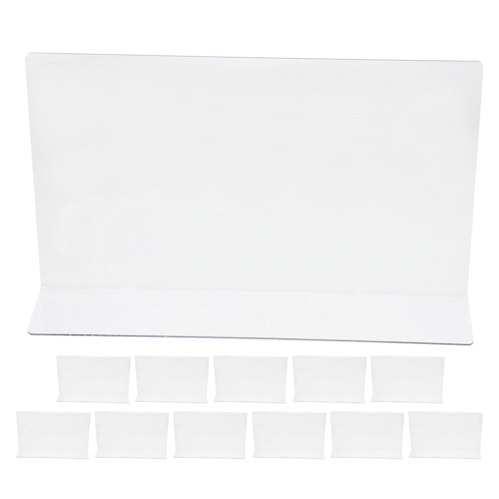 Fovewise 12pcs Clear Shelf Dividers For Retail Stores Plastic Product ...