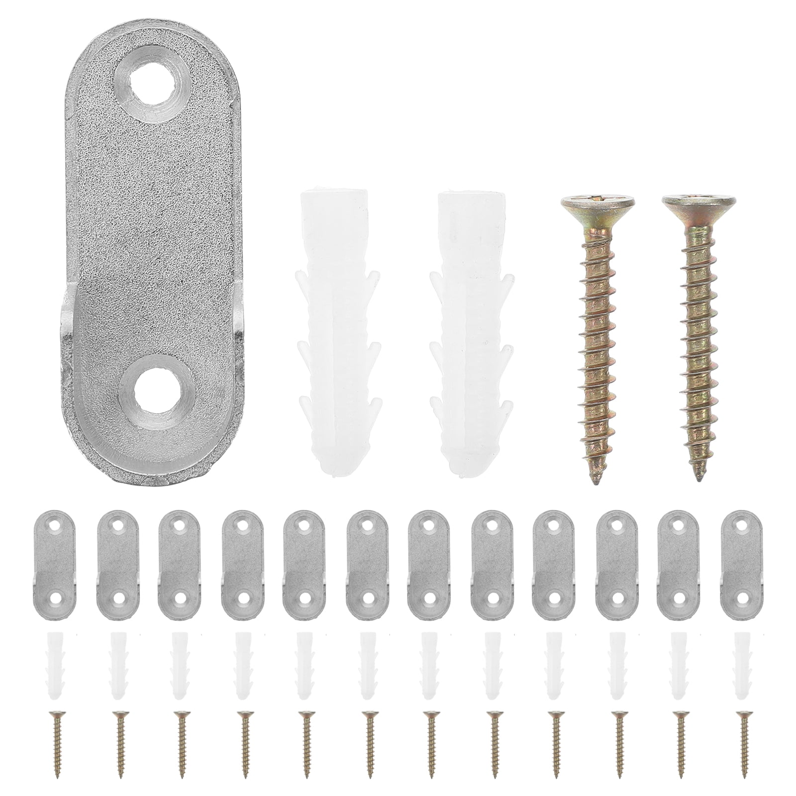 Fovewise 12pcs Closet Rod End Supports Wardrobe Hanging Rod Bracket ...