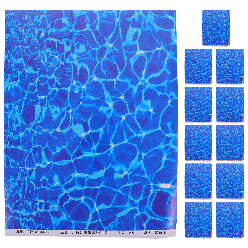 Fovewise 12pcs Ocean Texture Scrapbook Paper for Classroom Office Party ...