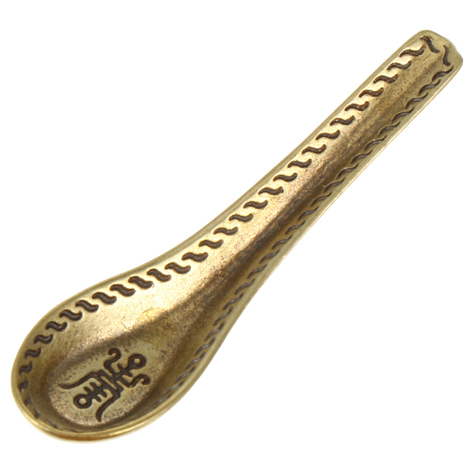 Fovewise 1pc New Year Brass Crafts Miniature Spoon Spring Festival ...