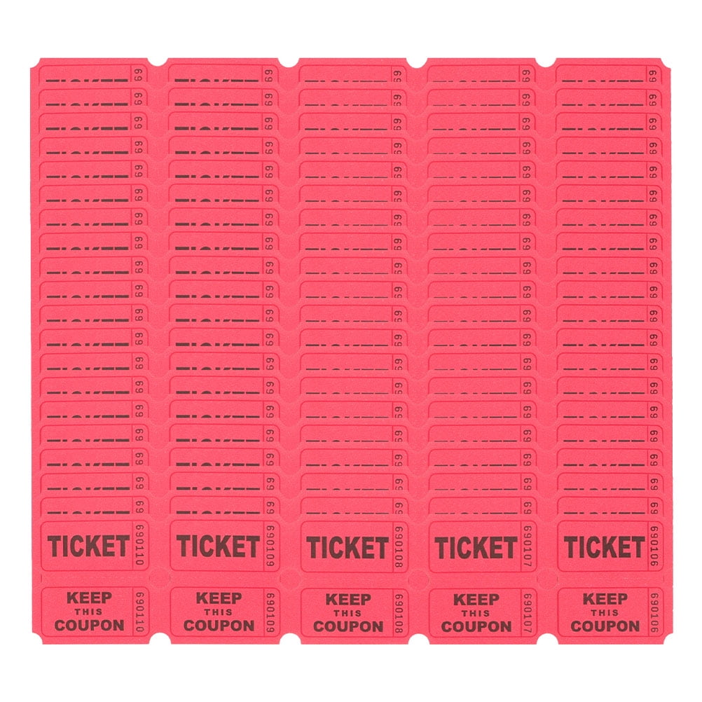 Fovewise 200pcs Raffle Tickets for Events Celebrations Carnivals ...