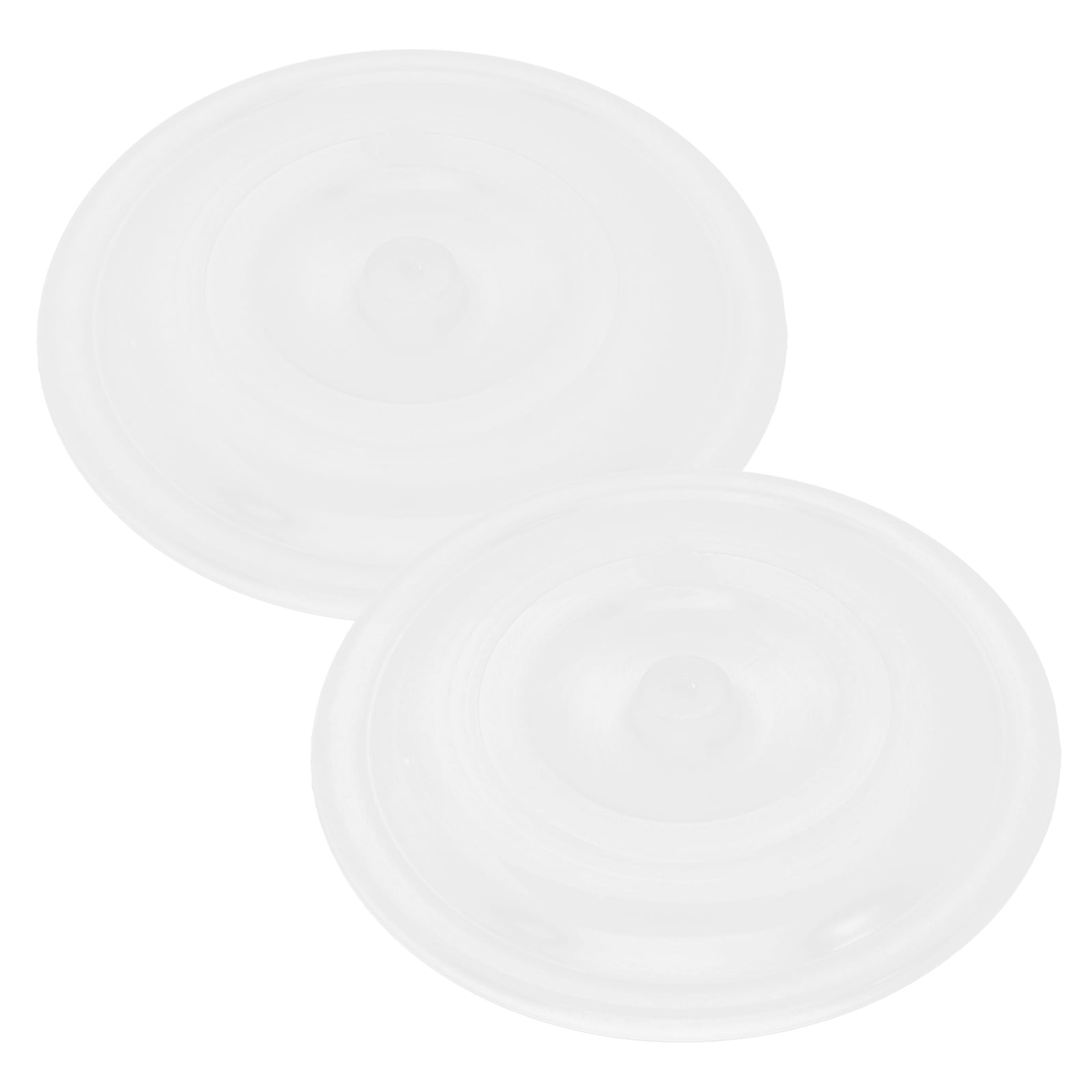 Fovewise 2-Pack Round Plastic Trash Can Lids Replacement Covers Heavy ...