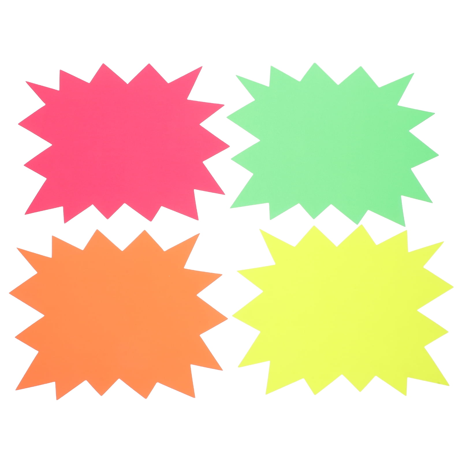 Fovewise 40pcs Fluorescent Blank POP Tags for Retail Supermarket and ...