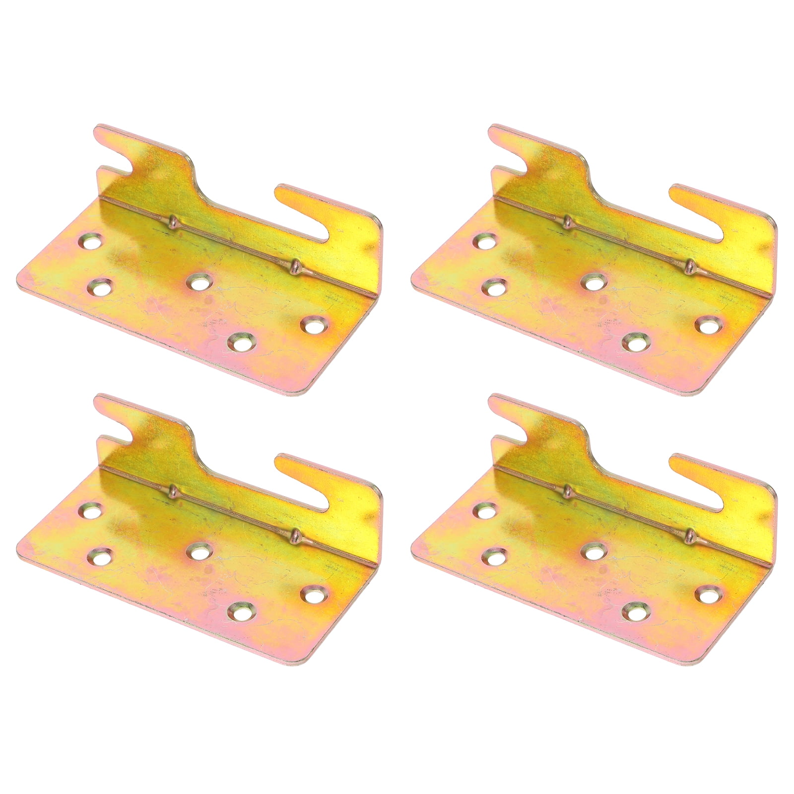 Guangmc 4pcs Heavy Duty Universal Bed Rail Brackets Iron Hooks ...