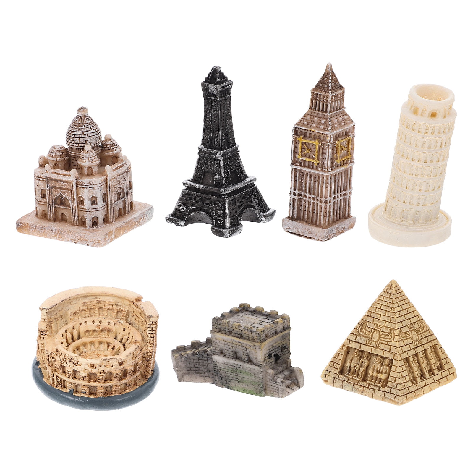 Fovewise 7pcs Miniature Ancient Roman Buildings Toys and Historical ...