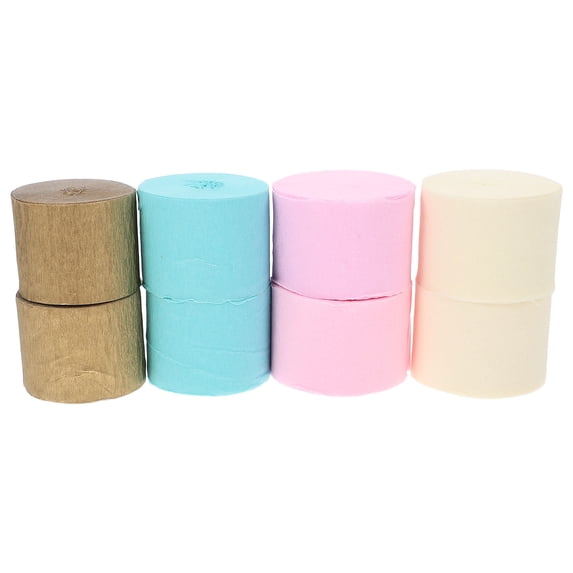 NIAIZEK Colored Crepe Paper Streamers Assorted Color for Home ...