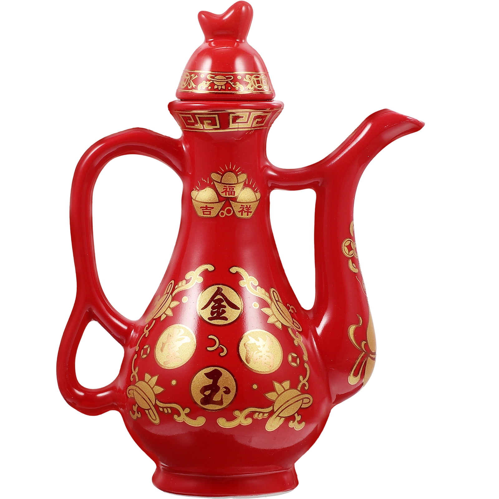 Fovewise Ceramic Altar Pot Temple Water Jar Temple Holy Pot Buddhist ...