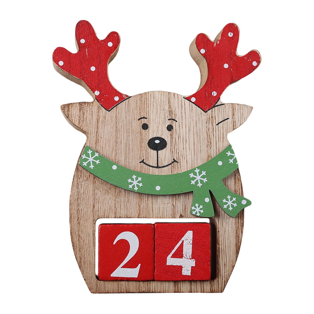 Raindrops Wooden Desk Calendar for Home Decoration Multi Color Rotating ...