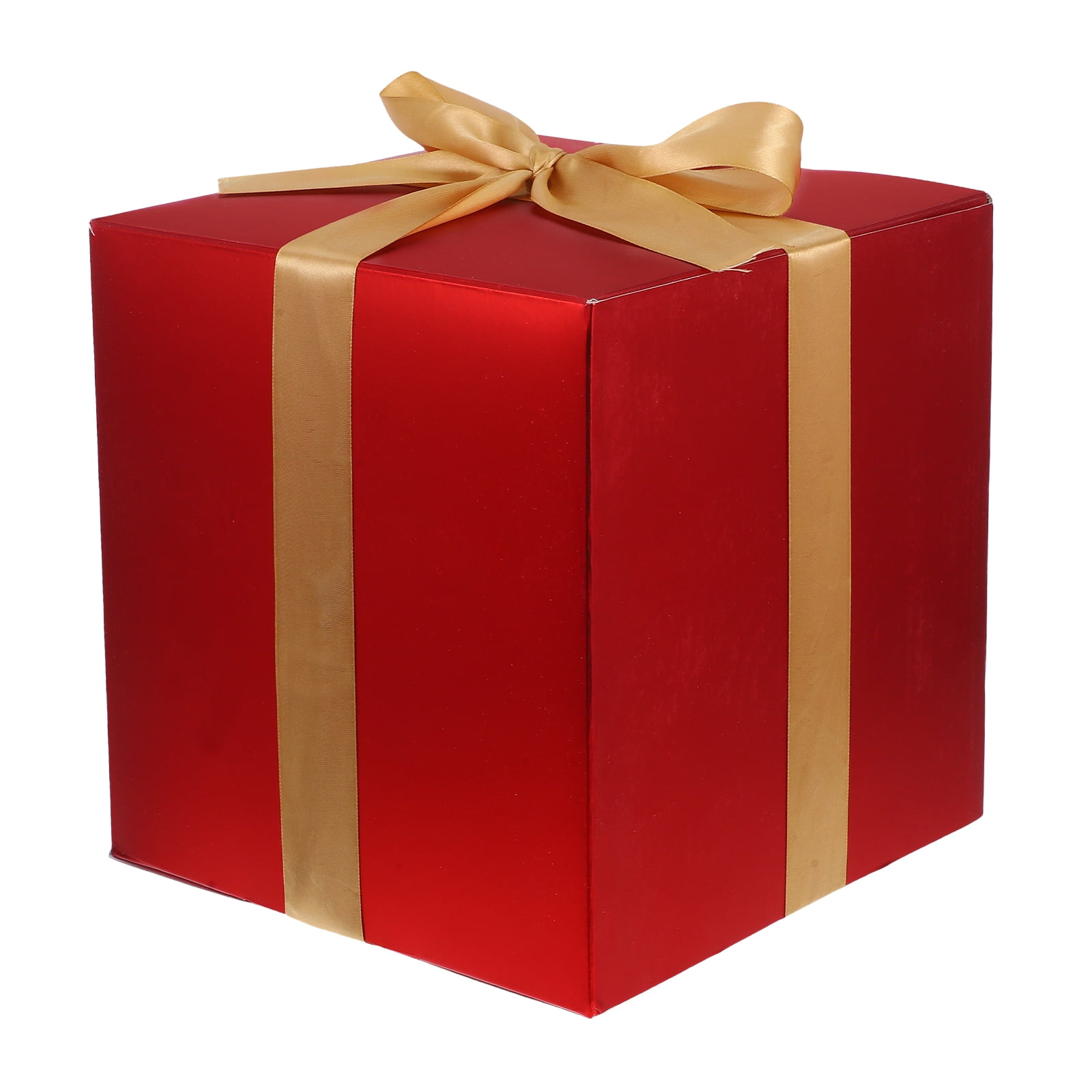 Fovewise Christmas Present Boxes with Lids Red Decorative Boxes Small ...