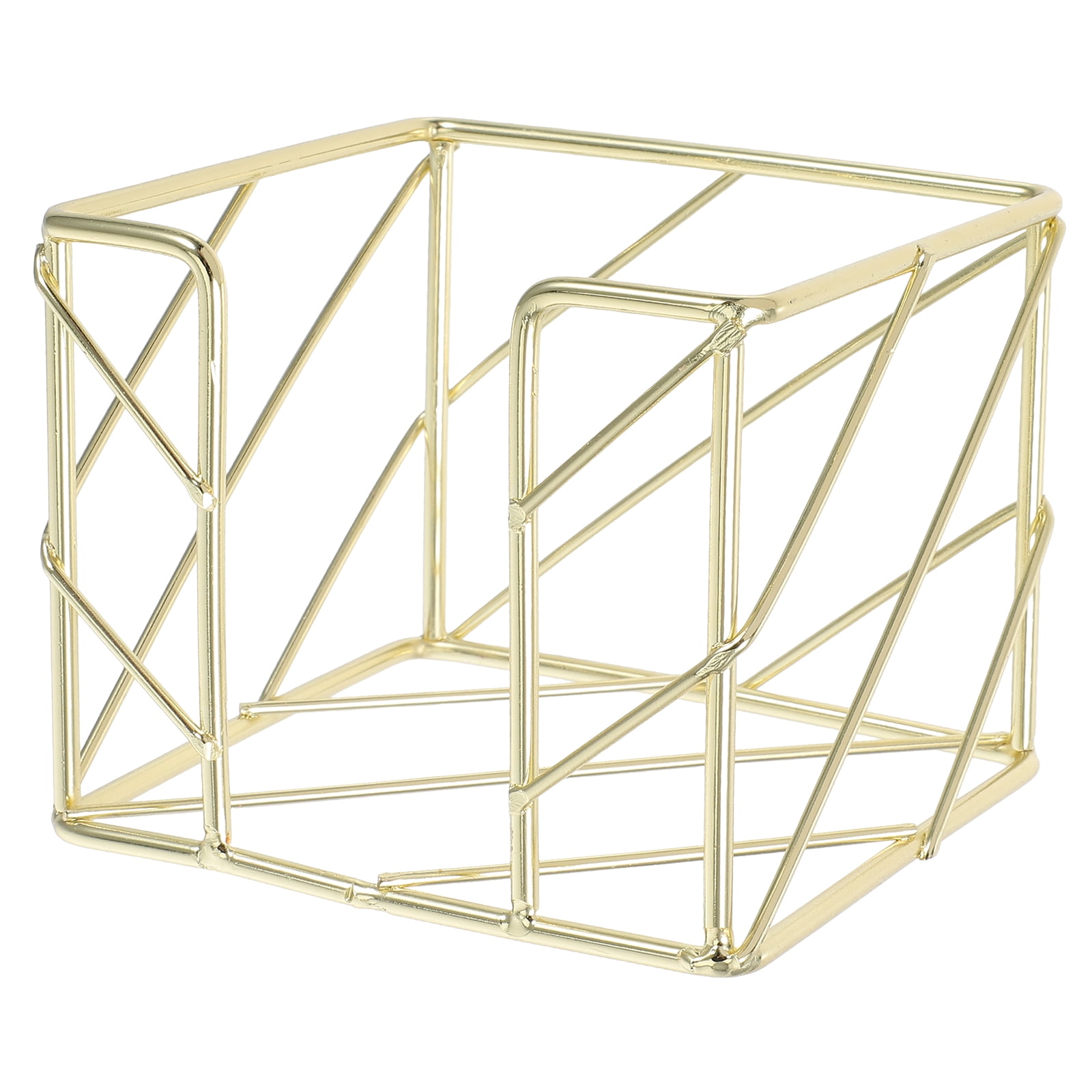 Fovewise Gold Metal Desk Organizer Memo Notes And Sticky Notes Holder ...
