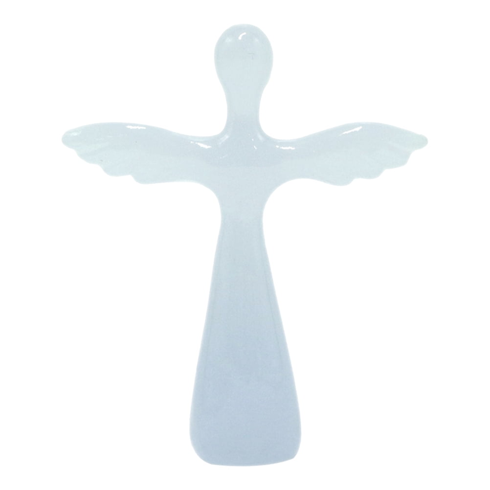 Fovewise Handheld Transparent Cross Angel Prayer Cross Mini Clinging ...