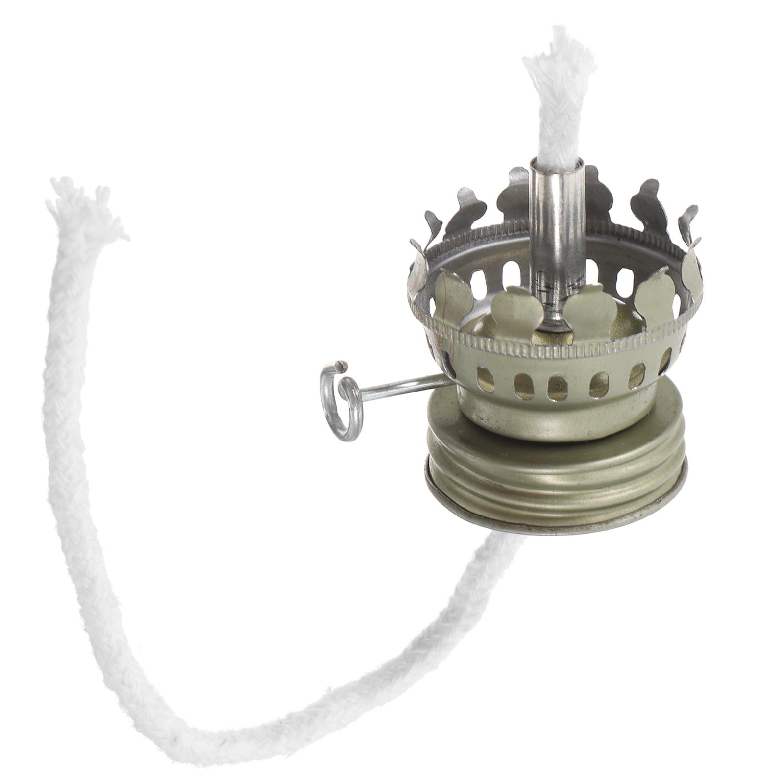 Fovewise Kerosene Oil Lamp Parts Brass Plated Oil Lamp Chimney Holderoil Lamp Replacement Burner ...