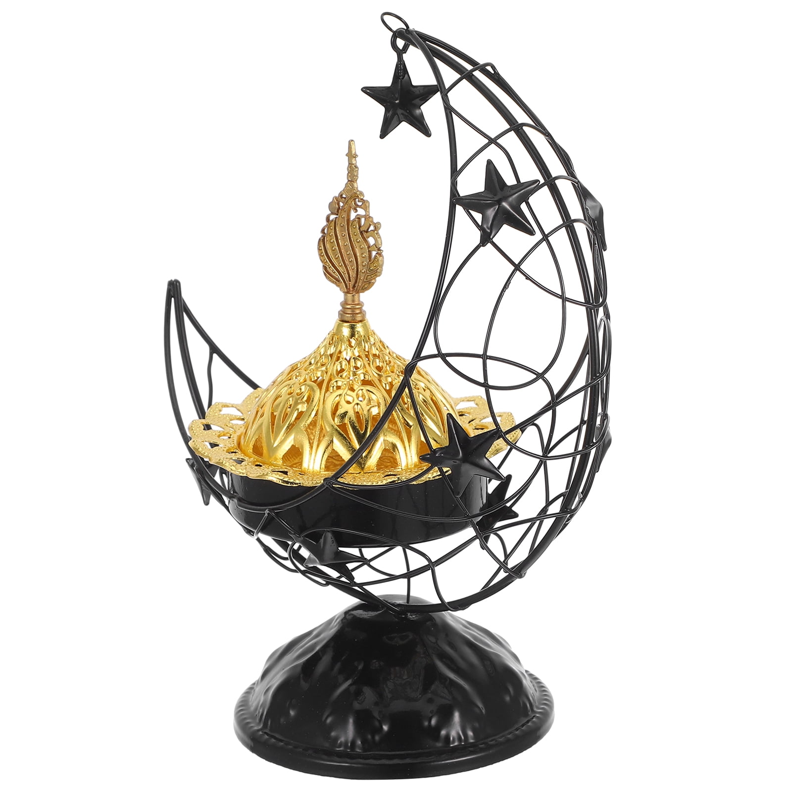 Fovewise Middle Eastern Moon Incense Burner Metal Censer Eid Mubarak ...