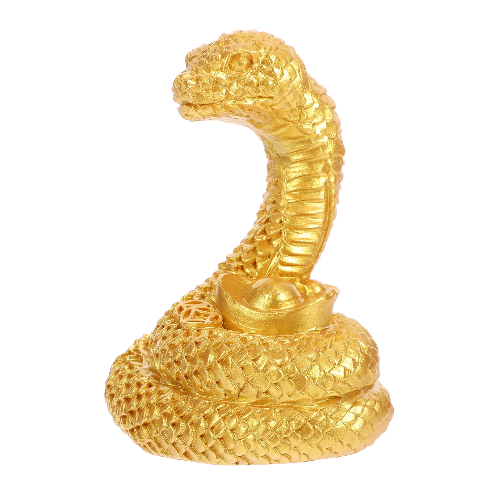 Fovewise Mini Snake Figurine Resin Snake Statue Resin Tiny Snake ...
