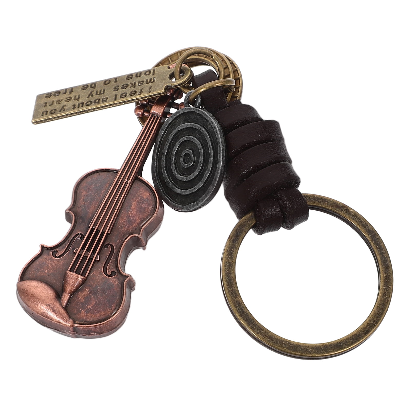 Fovewise Retro Violin Keychain Pendant Zinc Alloy Bag Charm for ...